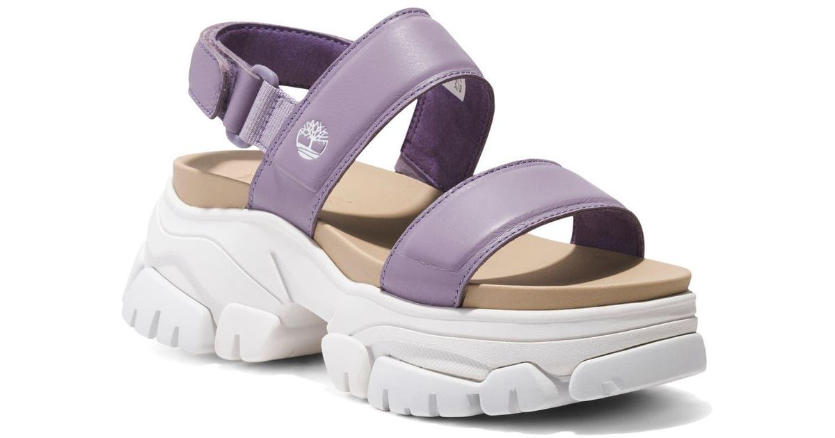 Timberland Adley Way Platform Sandal in Purple | Lyst