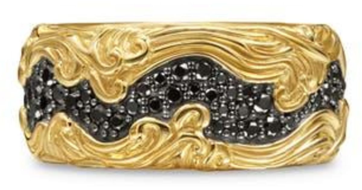 David Yurman Waves Pavé Band Ring for Men | Lyst