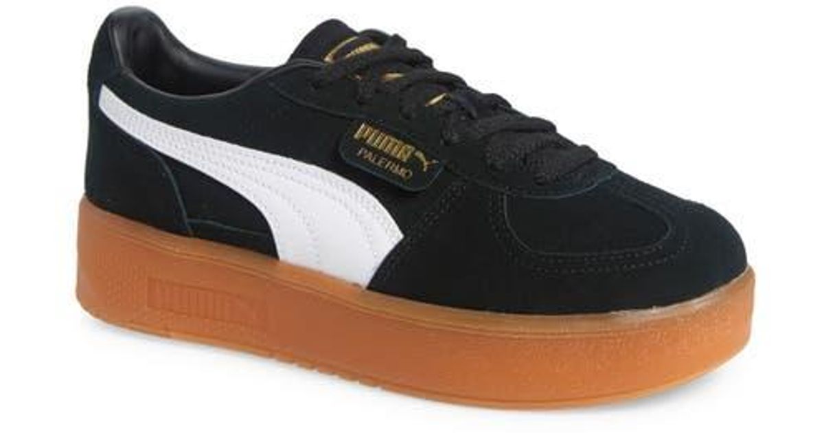 PUMA Palermo Elevata Platform Sneaker in Black | Lyst