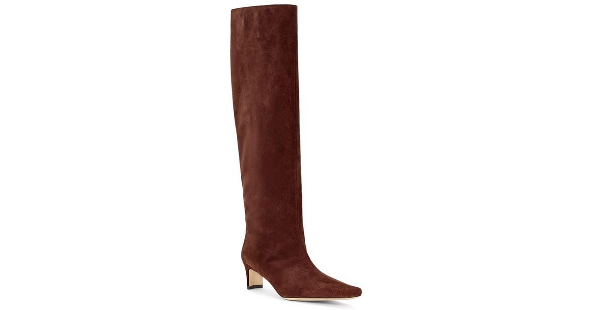 STAUD Wide Shaft Wally Boot in Brown | Lyst