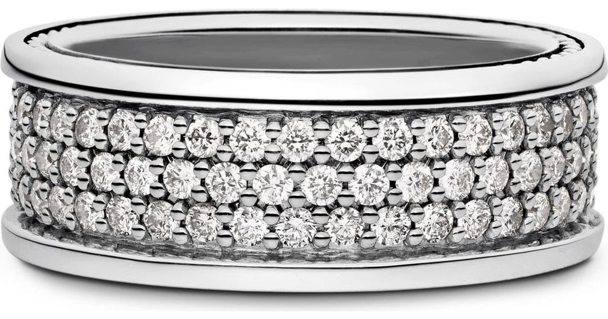 David Yurman Streamline Pavé Three Row Band in Metallic for Men | Lyst