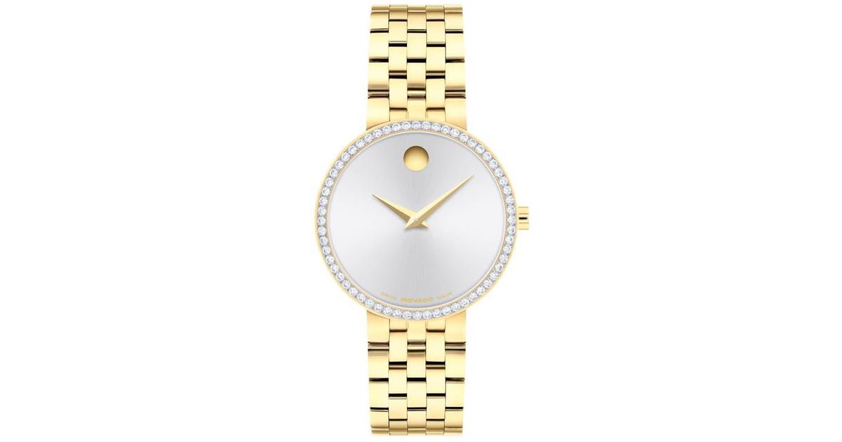 Movado Museum Classic Lab Grown Diamond Bracelet Watch, 29.5Mm in ...