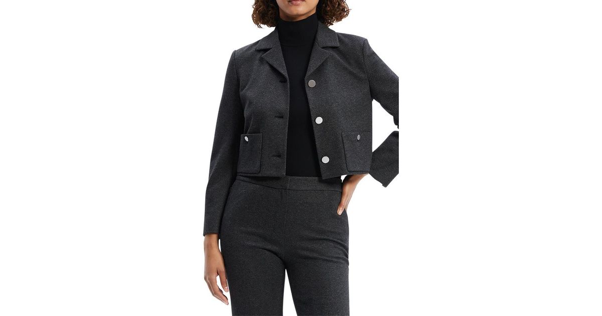Theory Boxy Crop Jacket in Black | Lyst