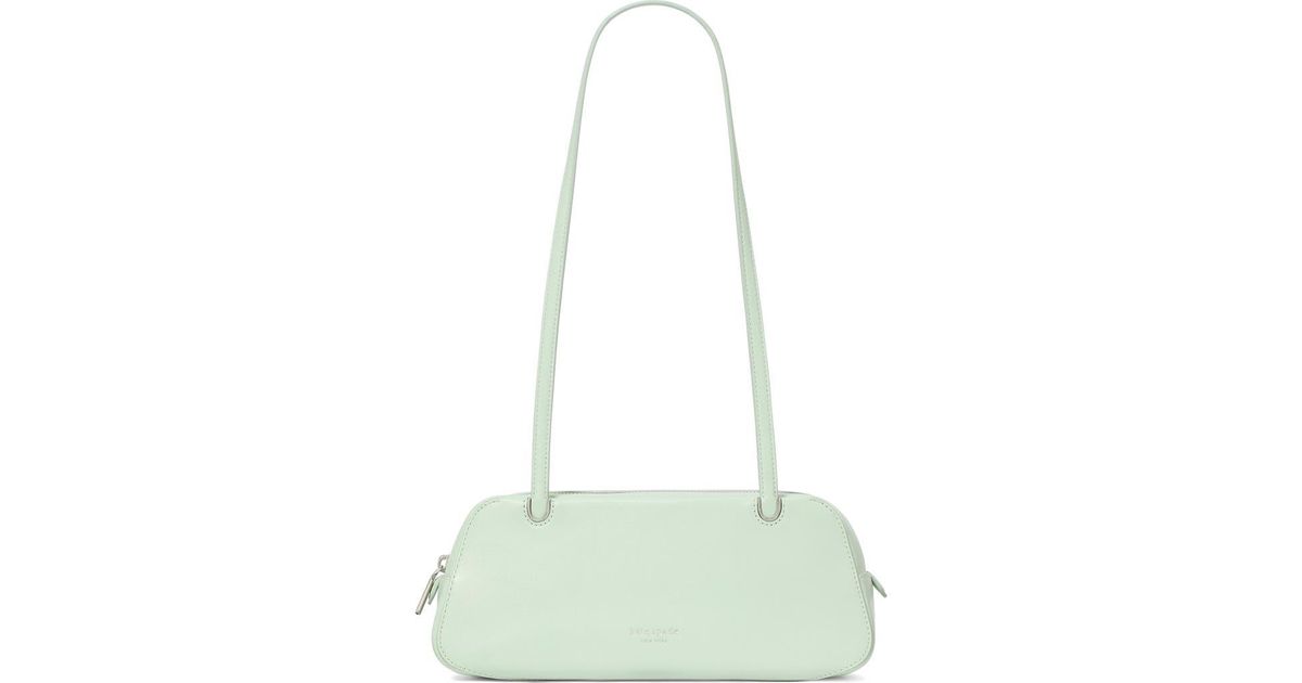 Kate Spade Grace Fine Grain Leather Shoulder Bag in Green | Lyst