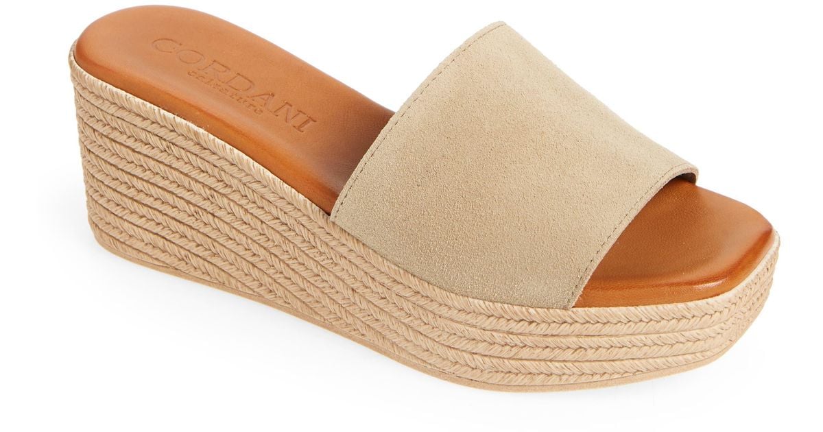 Cordani Bibi Espadrille Wedge Slide Sandal | Lyst