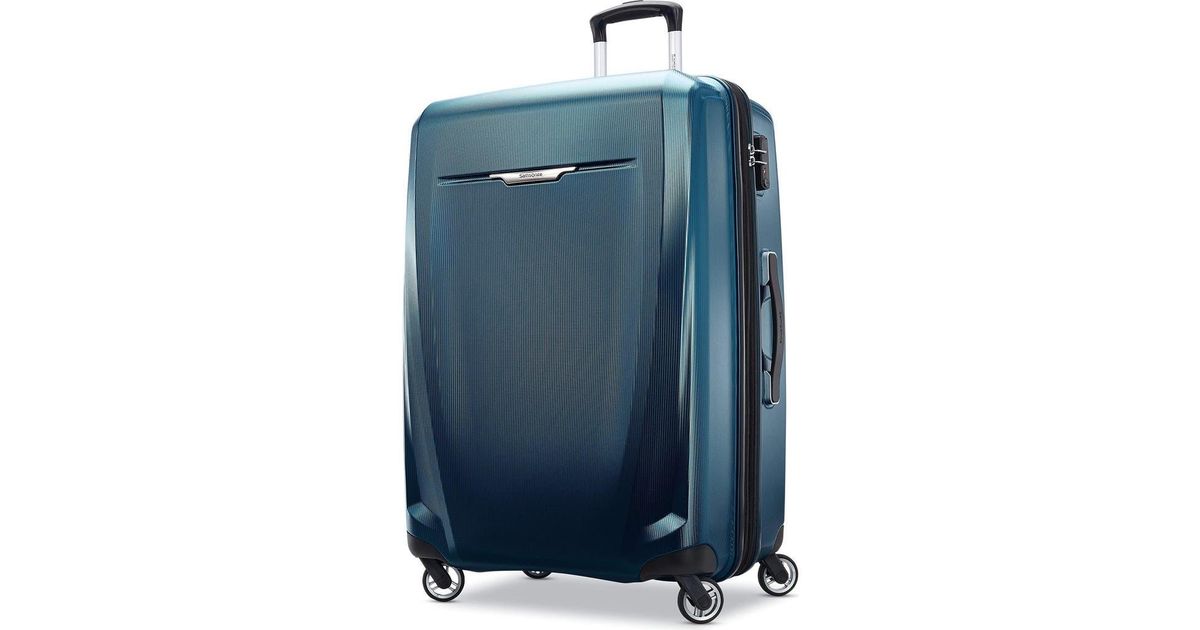 Samsonite Winfield 3 Dlx Checked-Large Spinner in Blue | Lyst