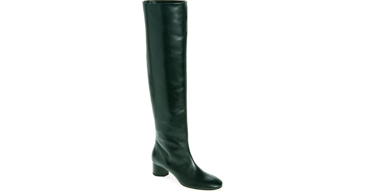 Aeyde Willa Over The Knee Boot in Green | Lyst
