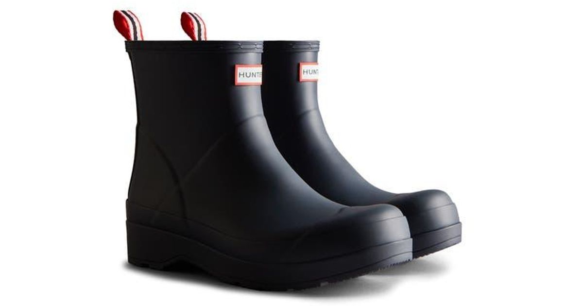 HUNTER Original Play Waterproof Boot in Black for Men | Lyst