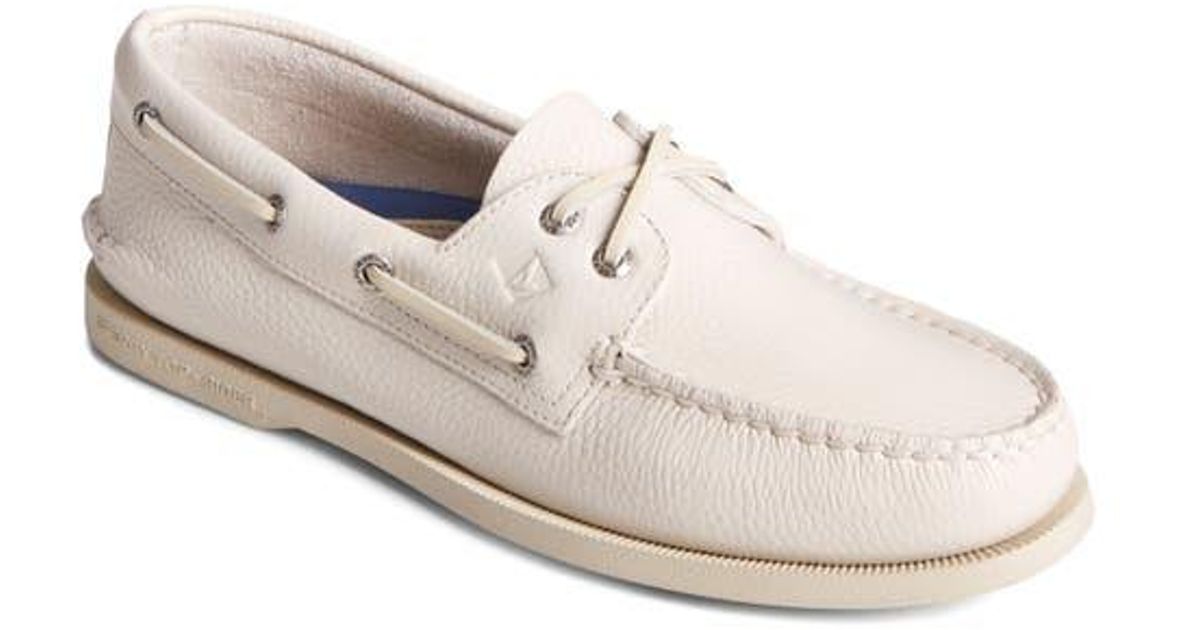 Sperry Top-Sider Authentic Original 2-Eye Boat Shoe in White for Men | Lyst