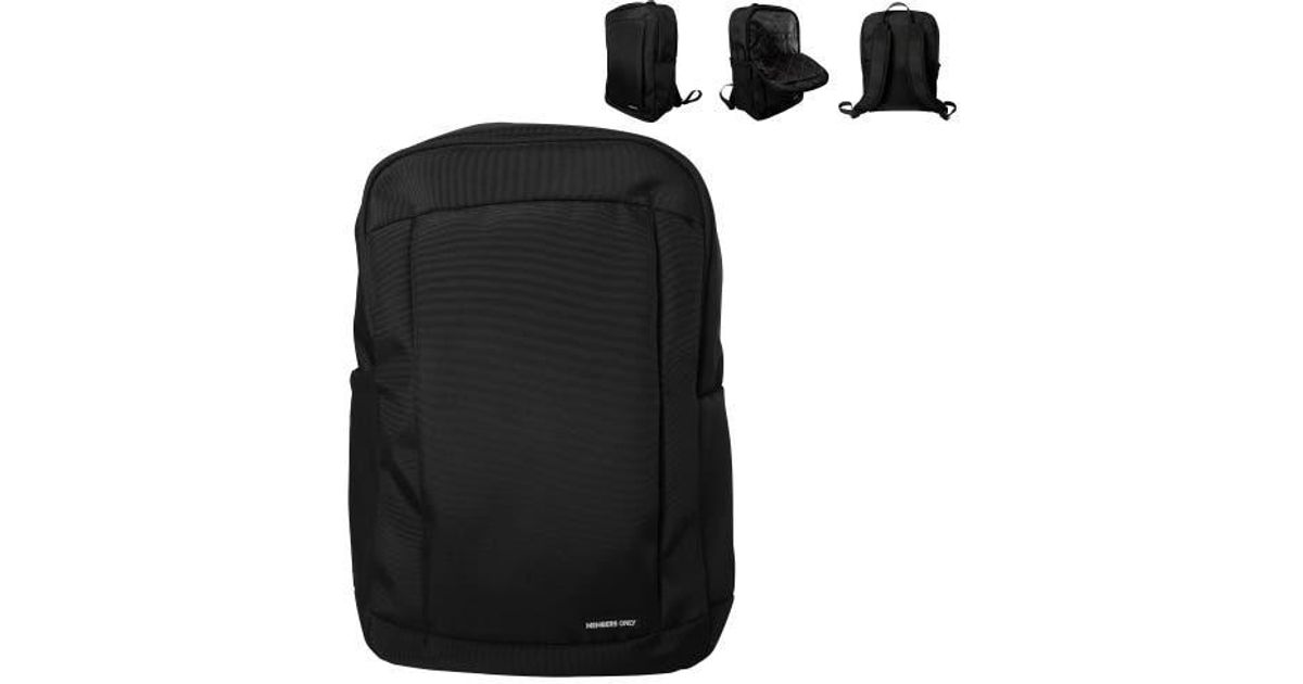 Members Only Travel Work Backpack With Computer Slot in Black for Men ...