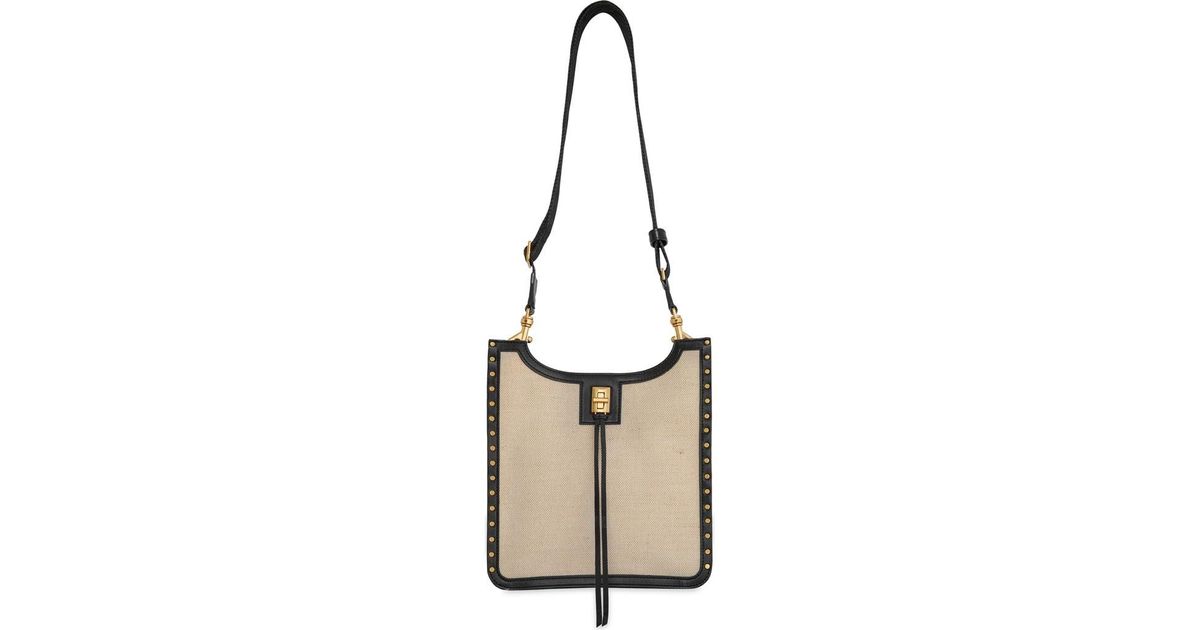 Rebecca Minkoff Medium Darren Surplus Feed Crossbody Bag in Natural | Lyst