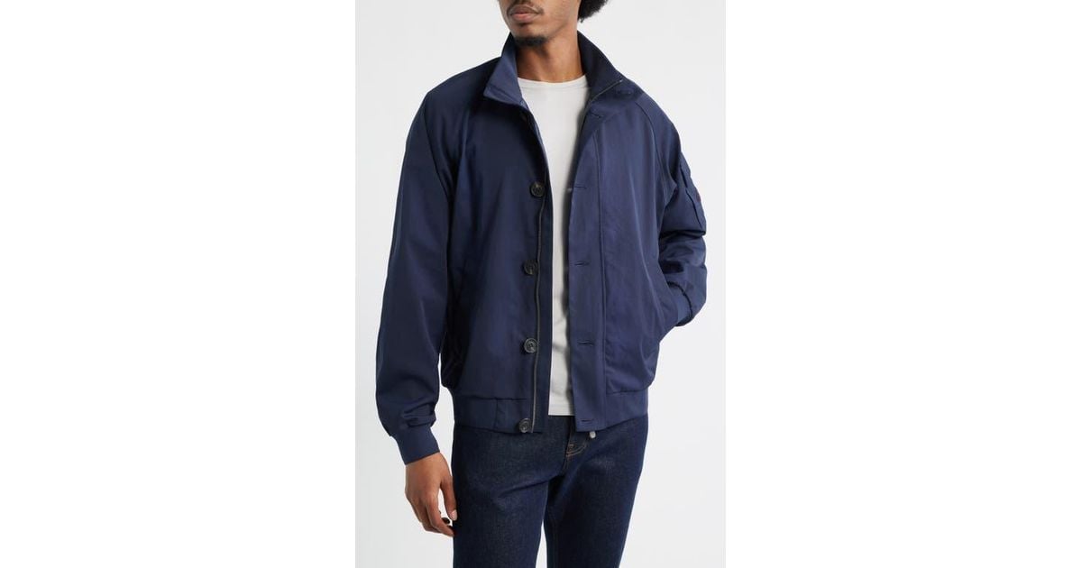 Save The Duck Blade Water Resistant Bomber Jacket in Blue for Men | Lyst