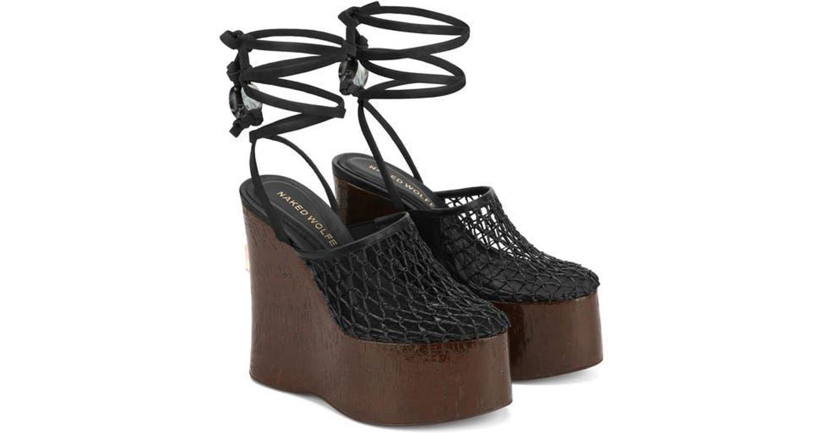 Naked Wolfe Iris Heel in Black | Lyst
