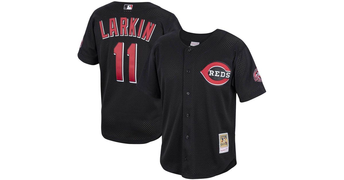 Mitchell And Ness Barry Larkin Cincinnati Reds Cooperstown Collection