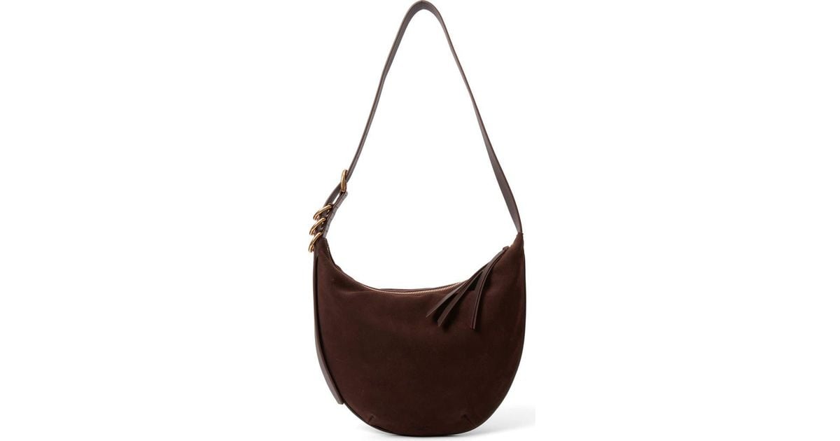 Rag & Bone Medium Mercer Suede Hobo Bag in Brown | Lyst
