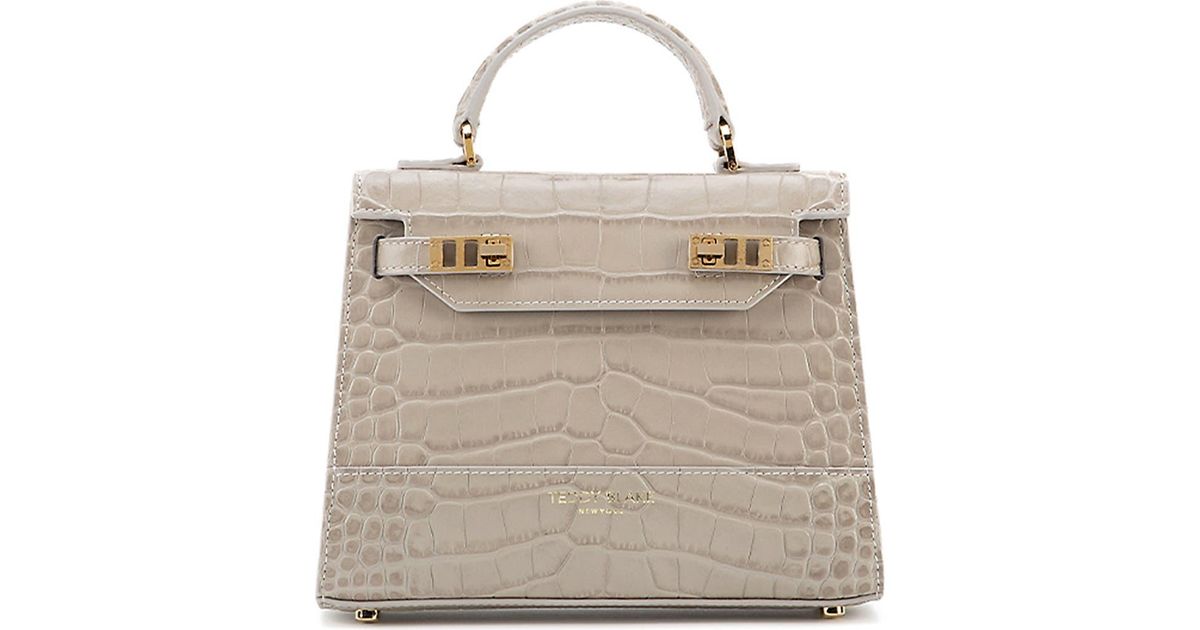 Teddy Blake Kim Croco 9 in Natural | Lyst