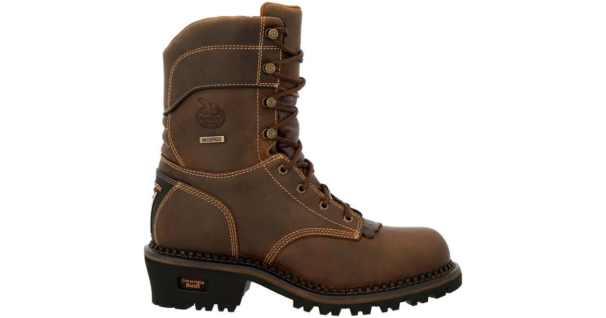 Georgia Boot Amp Lt Logger Composite Toe Insulated Waterproof Work Boot ...