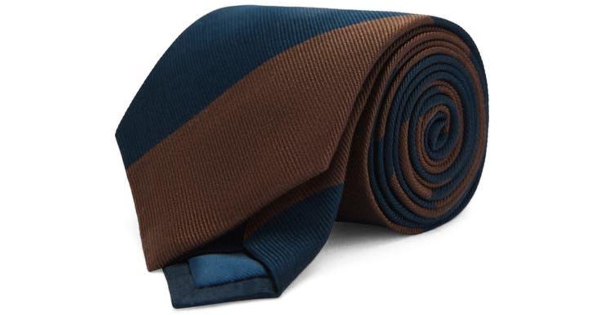 Mango Stripe Tie in Blue for Men | Lyst