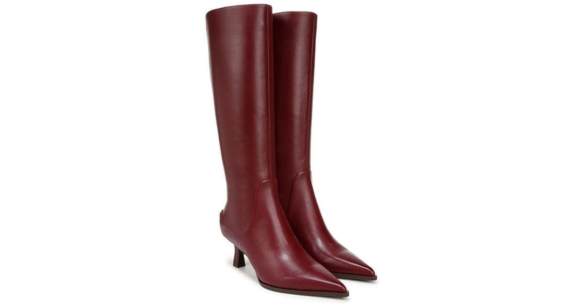 Circus by Sam Edelman Yulia Pointy Toe Knee High Boot in Red | Lyst