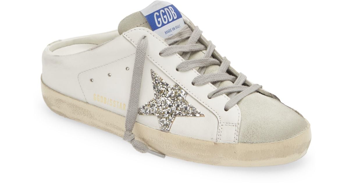 Golden Goose Super-star Sabot Mule Sneaker in White | Lyst