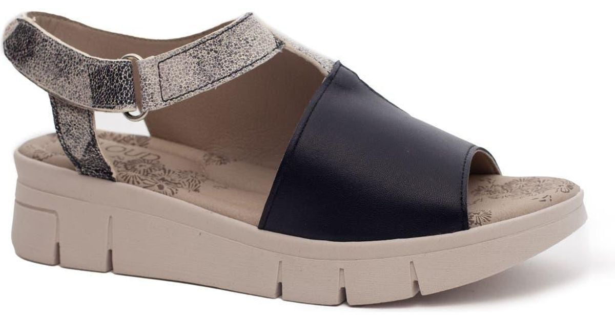 Cloud Isla Peep Toe Sandal in Blue | Lyst