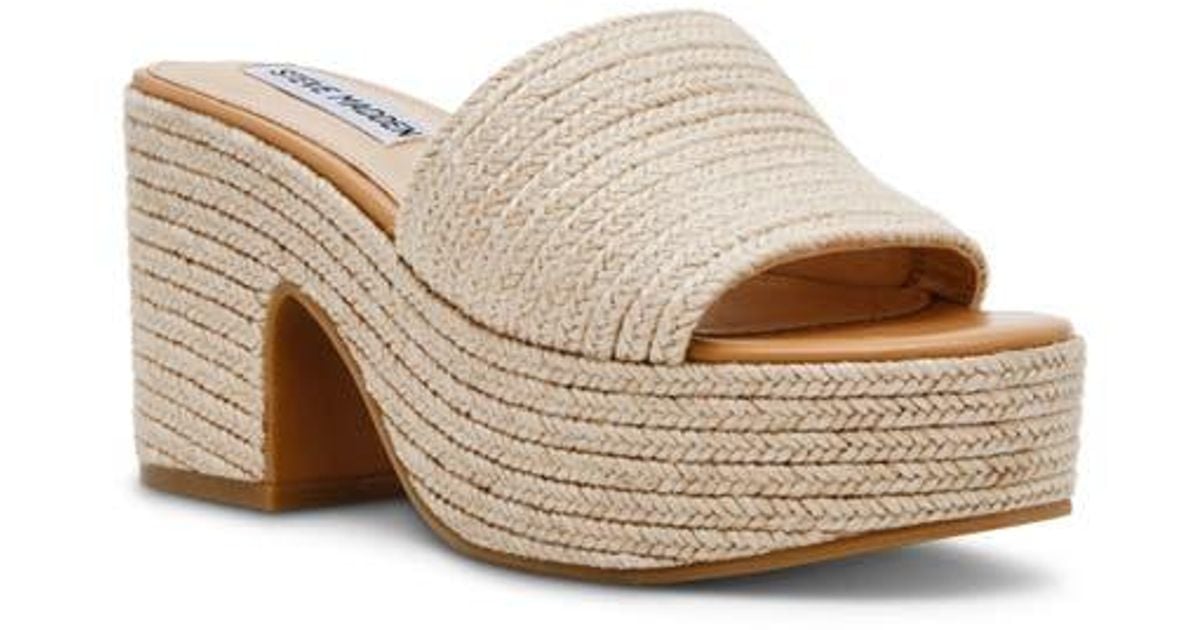 Steve Madden Trippy Platform Sandal in Brown | Lyst