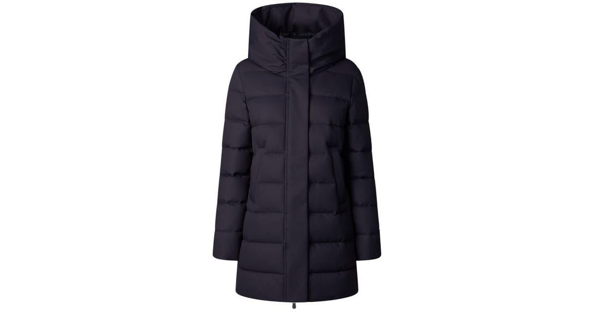 Save The Duck Tatiana Water Repellent Hooded Puffer Jacket in Blue | Lyst