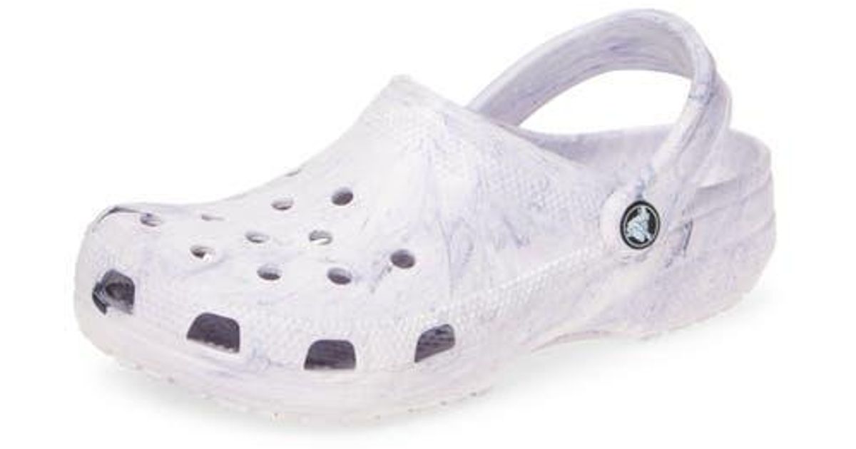 Crocs™ Classic Marbled Clog in White | Lyst