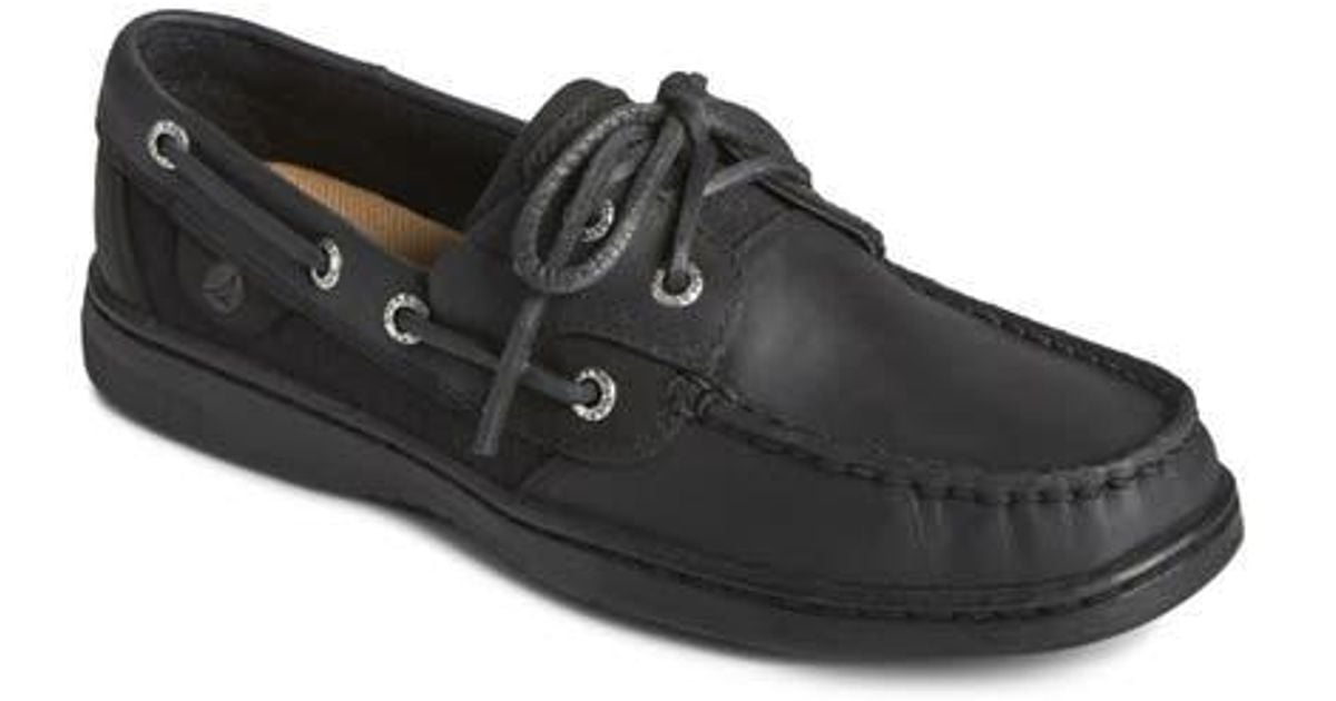 Sperry Top-Sider Bluefish 2-Eye Boat Shoe in Black | Lyst Sperry Top-Sider Bluefish 2-Eye Boat Shoe in Black | Lyst