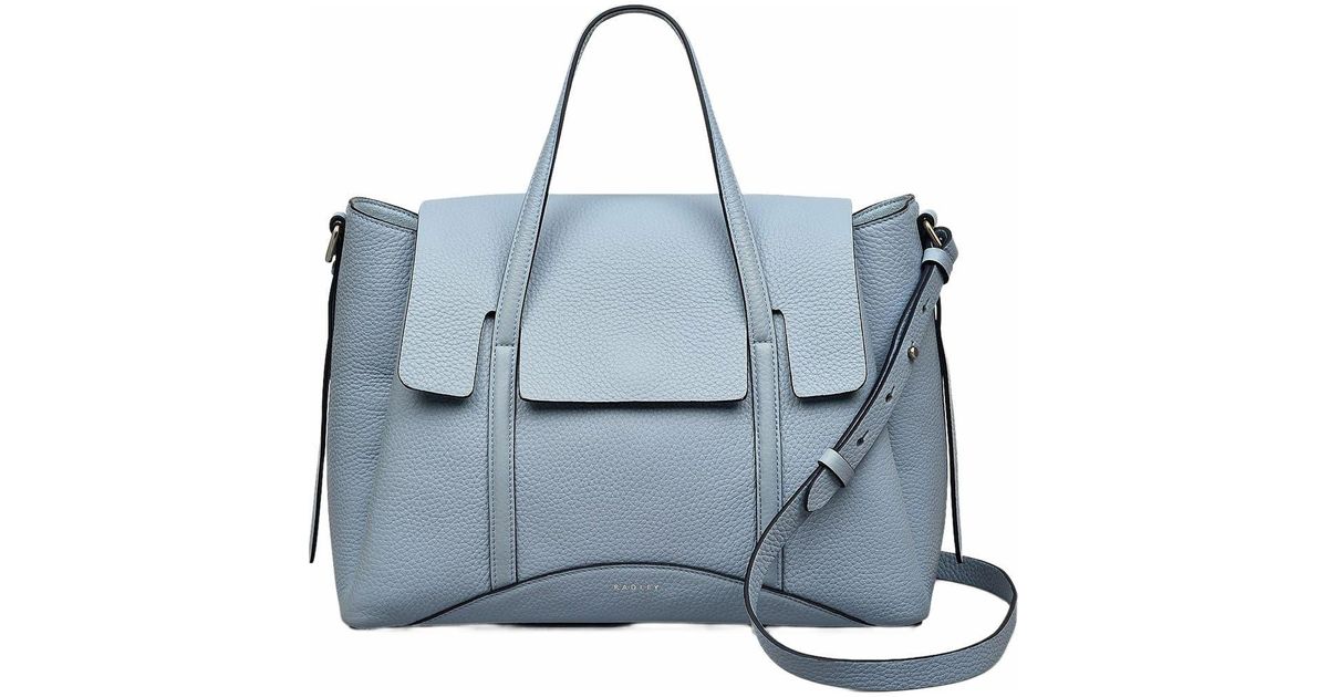 Radley The Chancery Flapover Satchel Bag in Blue | Lyst