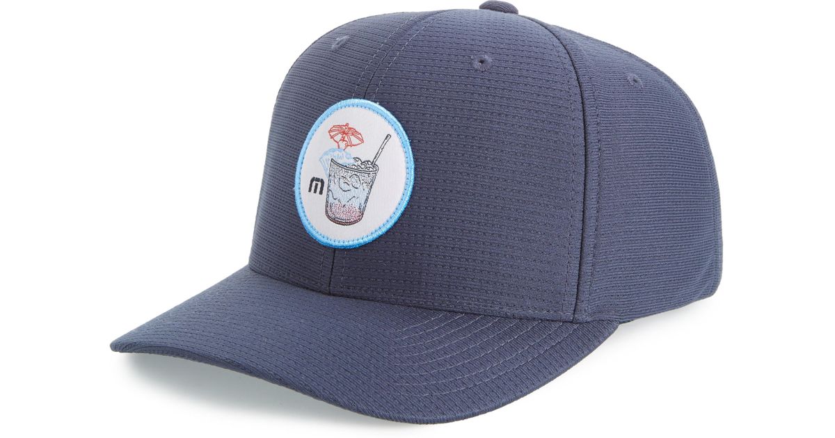 Travis Mathew Sunday Logo Patch Cap in Blue for Men - Lyst