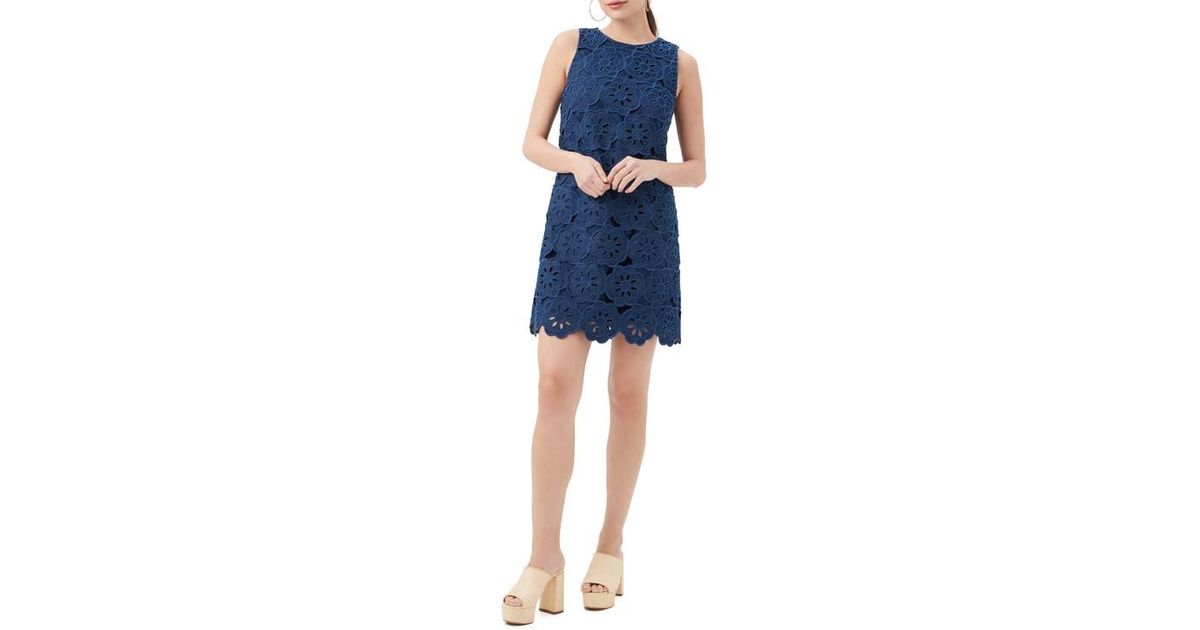 Trina Turk Yakitori Lace Shift Dress in Blue | Lyst