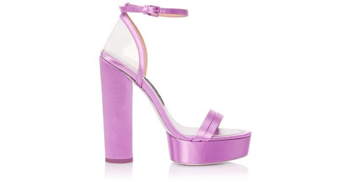 Jessica Rich Platform Sandal in Purple | Lyst