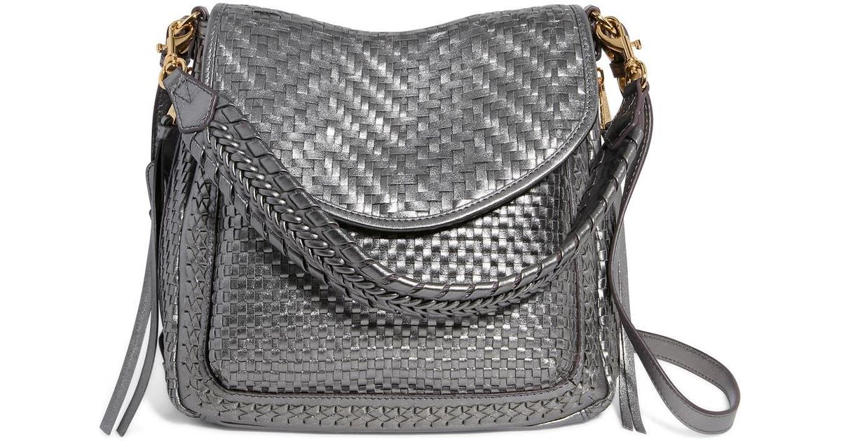 Aimee Kestenberg All For Love Woven Convertible Shoulder Bag in Gray | Lyst