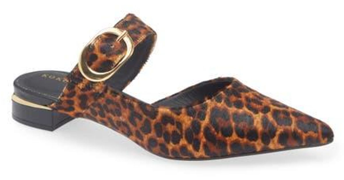 KOKO + PALENKI Sloane Genuine Calf Hair Mule in Brown | Lyst