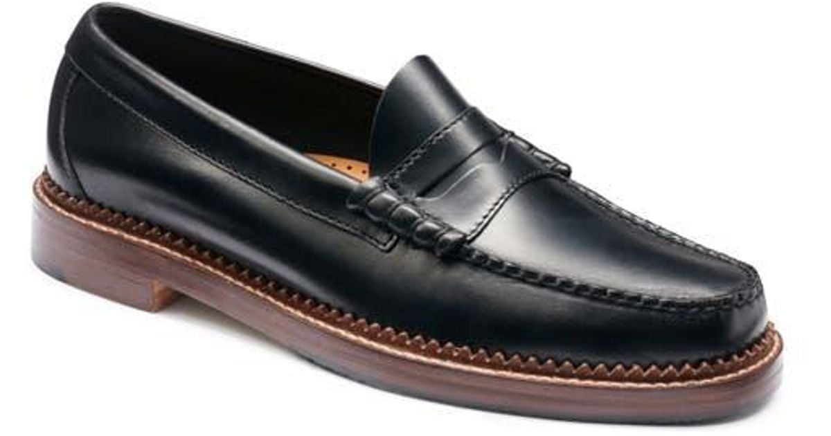 G.H. Bass & Co. 1876 Larson Weejuns Penny Loafer in Black for Men | Lyst