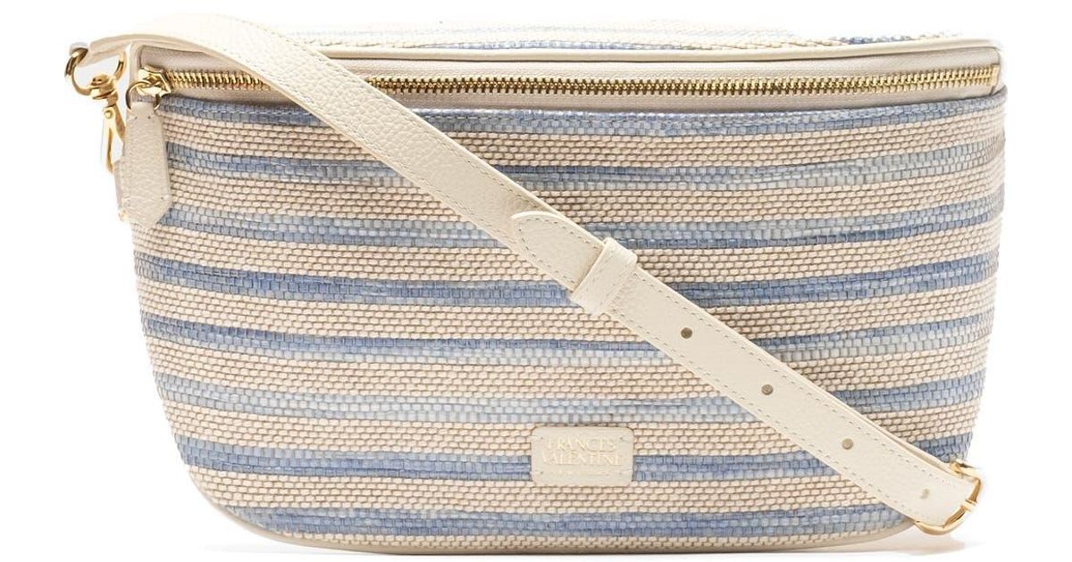 Frances Valentine Billie Raffia Sling Bag in Metallic | Lyst