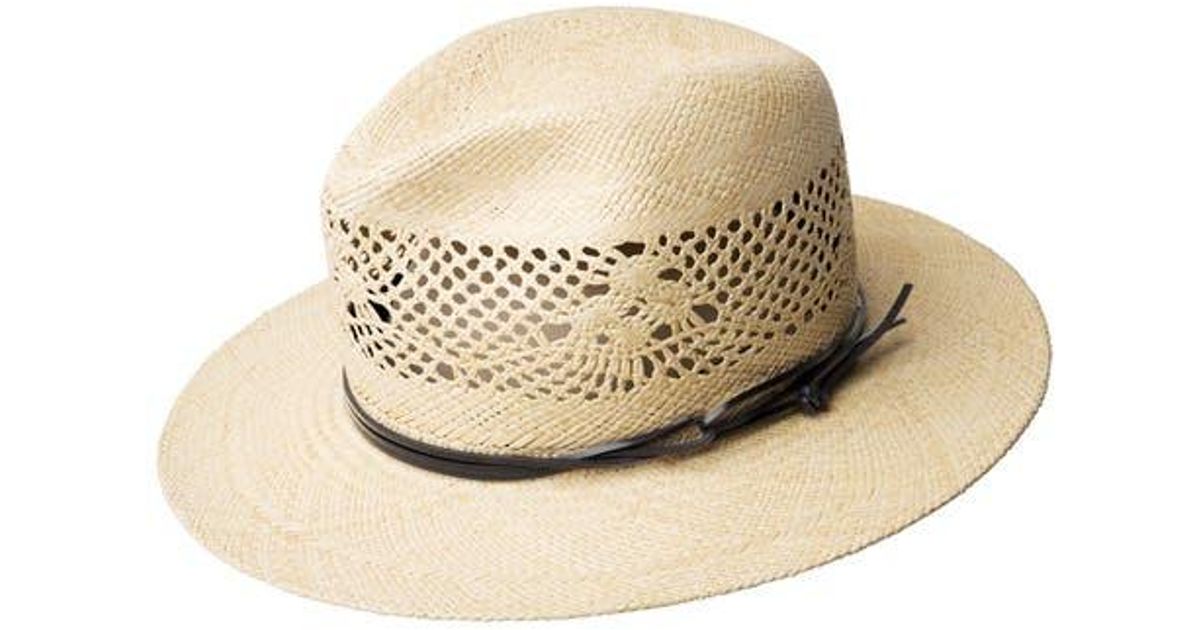Bailey Trappe Straw Sun Hat in Natural for Men | Lyst
