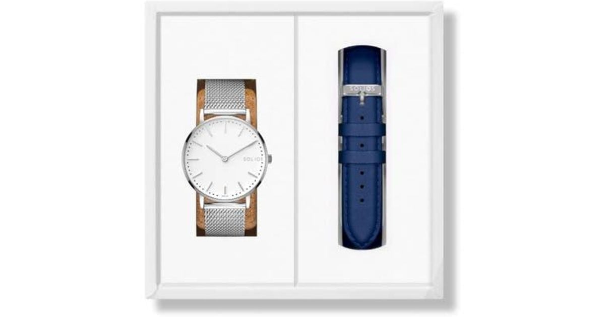 Solios Watches The Solar Classic Bundle in Blue | Lyst