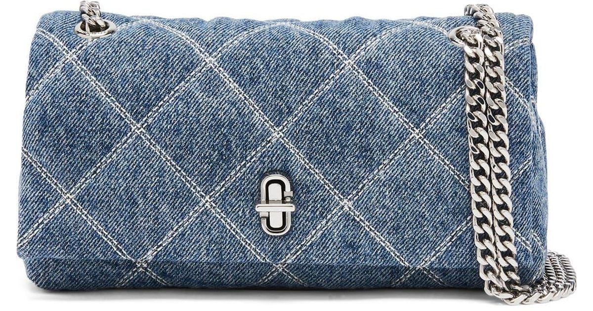 Marc Jacobs The Quilted Denim Dual Chain Mini Bag in Blue | Lyst