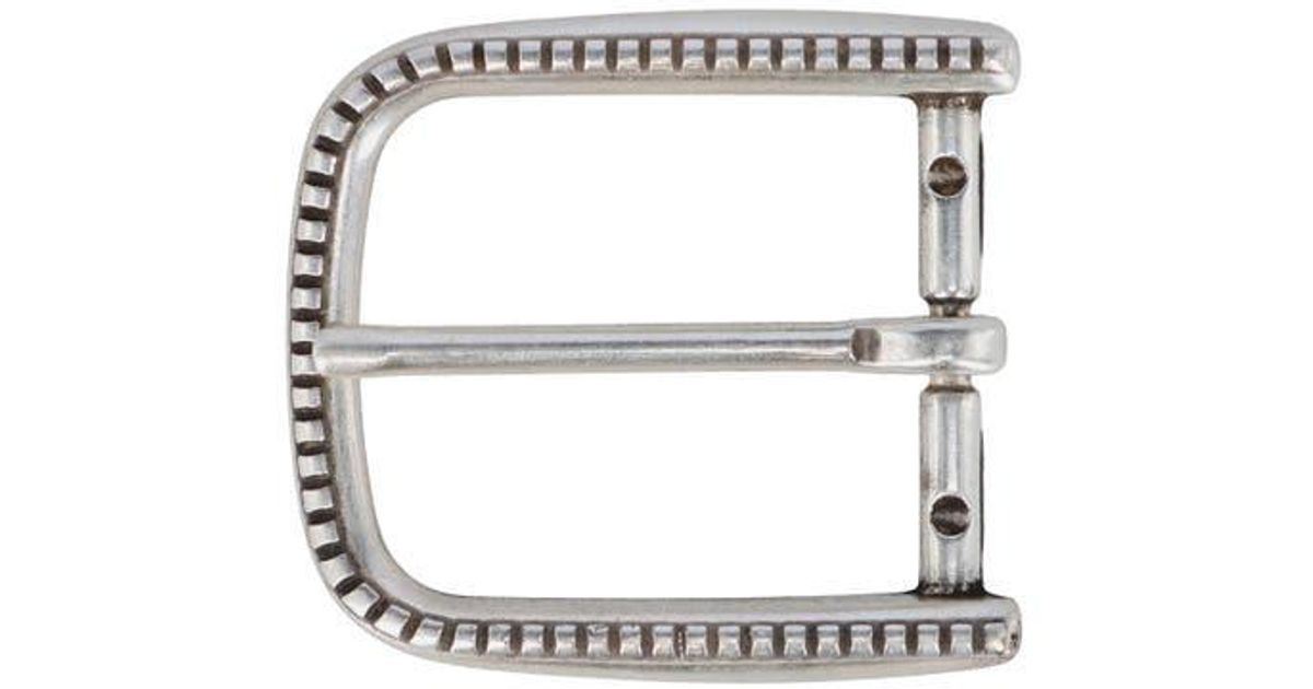 Trafalgar 35Mm Detailed Italian Rounded Buckle in Metallic for Men | Lyst