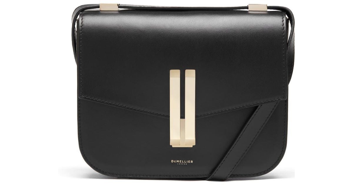 DeMellier London Vancouver Leather Crossbody Bag in Black | Lyst