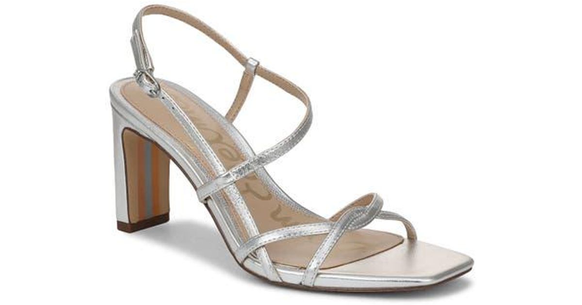 Sam Edelman Elissa Slingback Sandal in White | Lyst