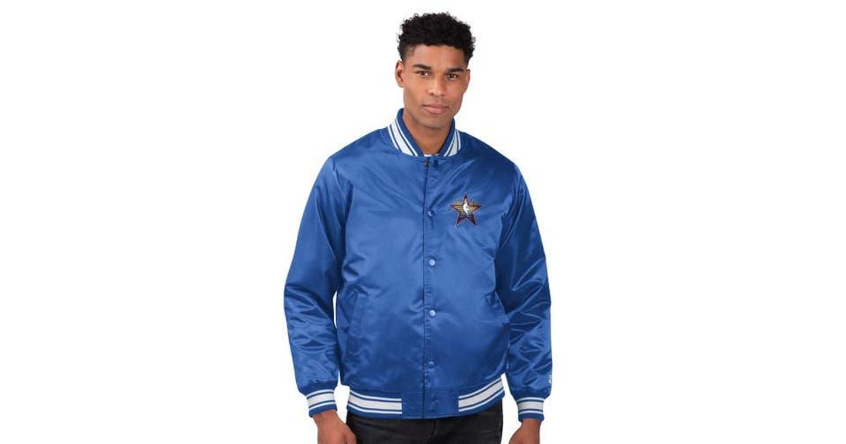 Starter 2025 Nba All-Star Game Satin Full-Snap Varsity Jacket in Blue ...
