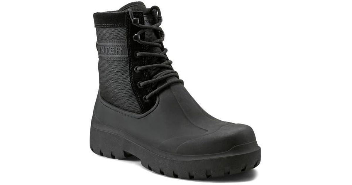 HUNTER London Waterproof Boot in Black for Men | Lyst