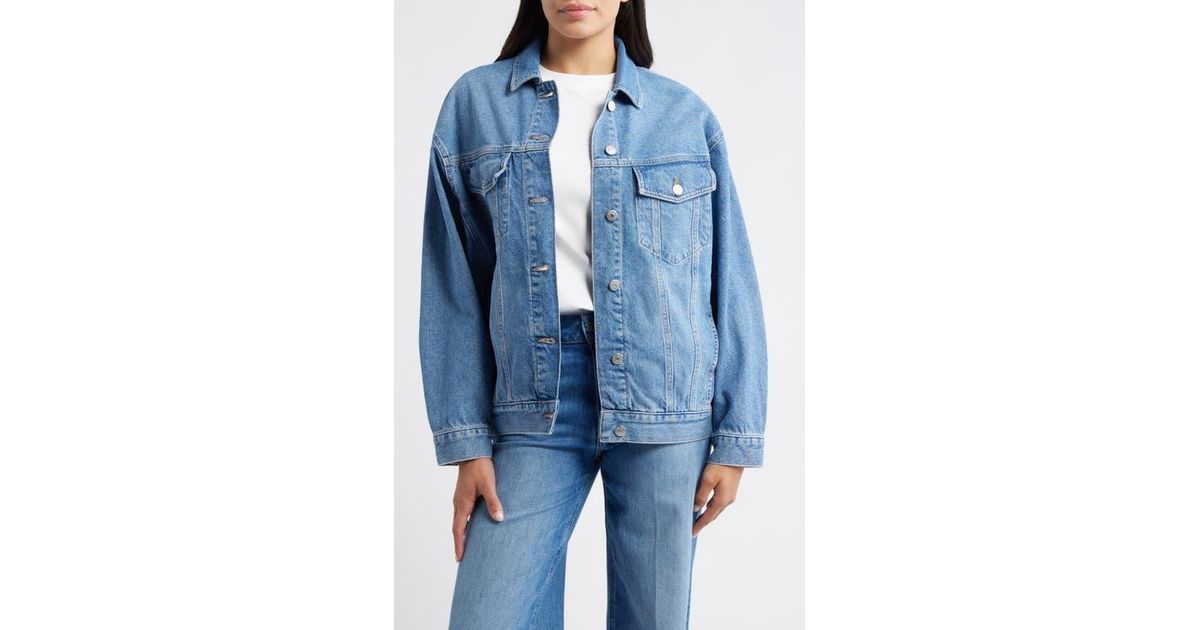 Mavi Luna Denim Trucker Jacket in Blue | Lyst
