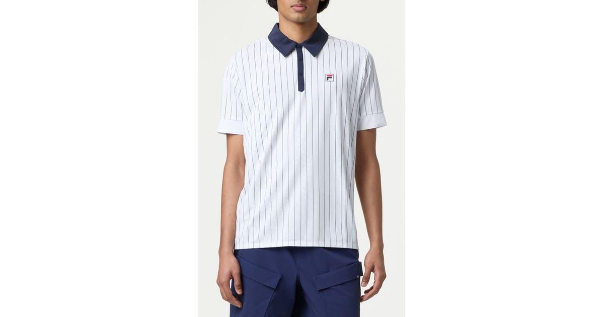 Fila Iconic Peformance Polo in White for Men | Lyst