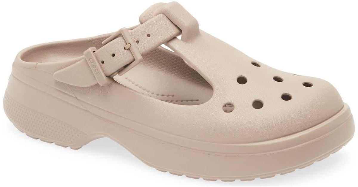 Crocs™ Gender Inclusive Classic Mary Jane Clog in Natural | Lyst