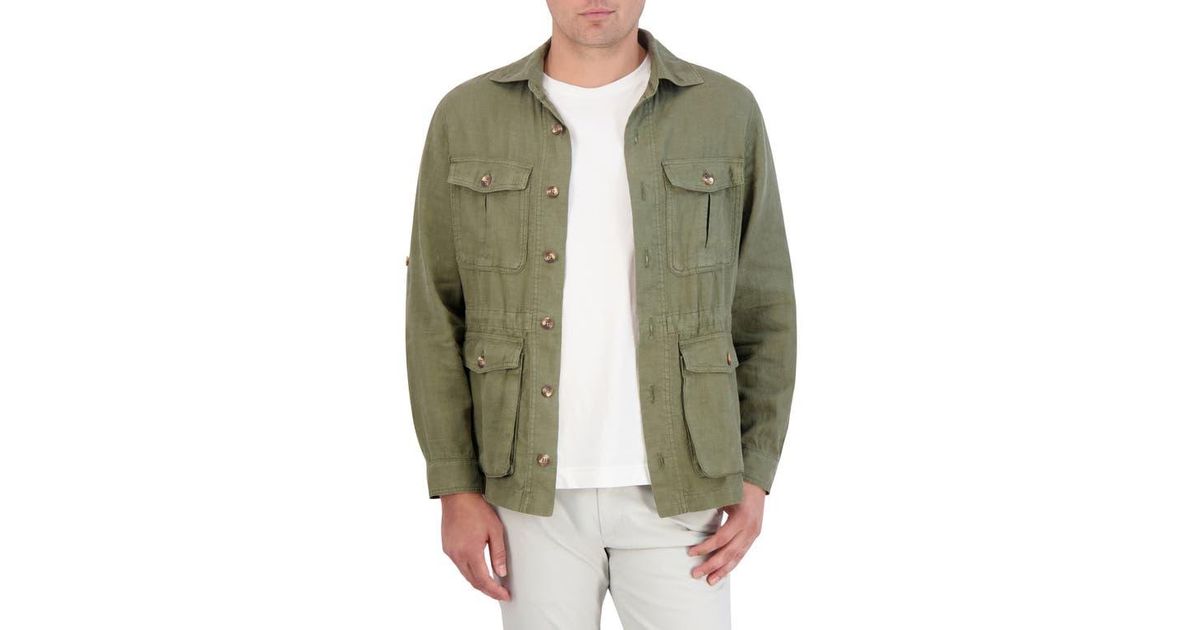 Robert Graham Sahara Linen Jacket in Green for Men | Lyst