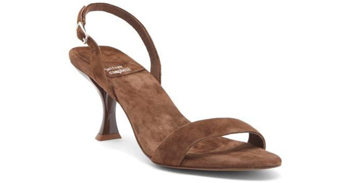 Jeffrey Campbell Augustine Slingback Sandal in Brown | Lyst